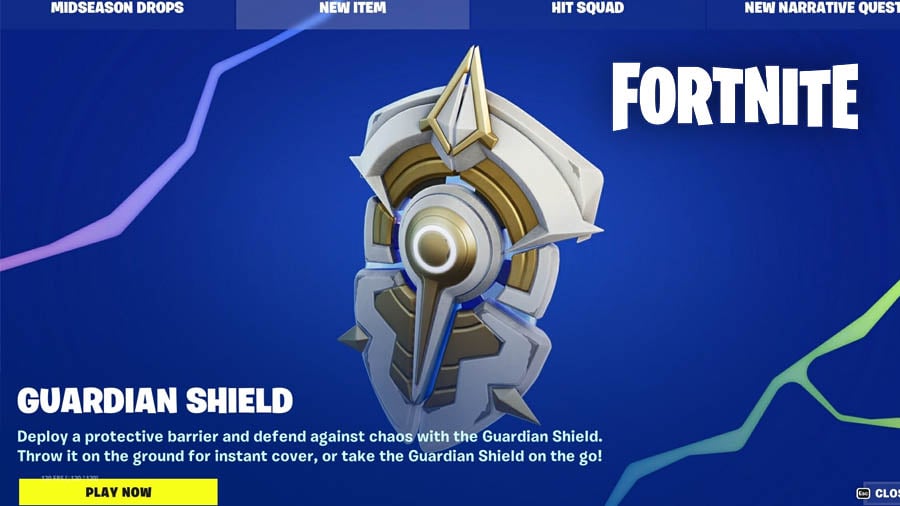 A description of today's update in Fortnite. New "Guardian Shield" item ...